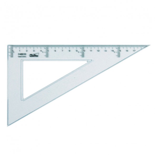 PVC Quadrat 13 CM 45 Grad